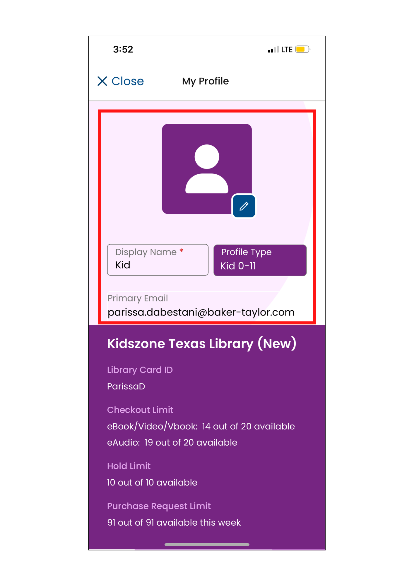 Manage your Boundless Profile Settings