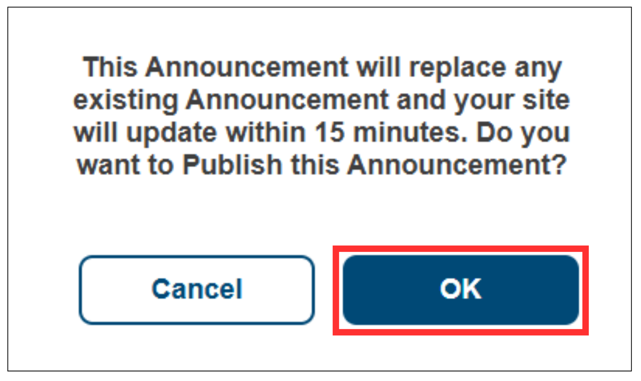 Create an Announcement