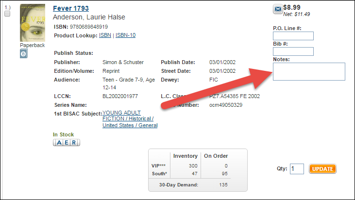 How do I Add Notes to Carts and Titles?